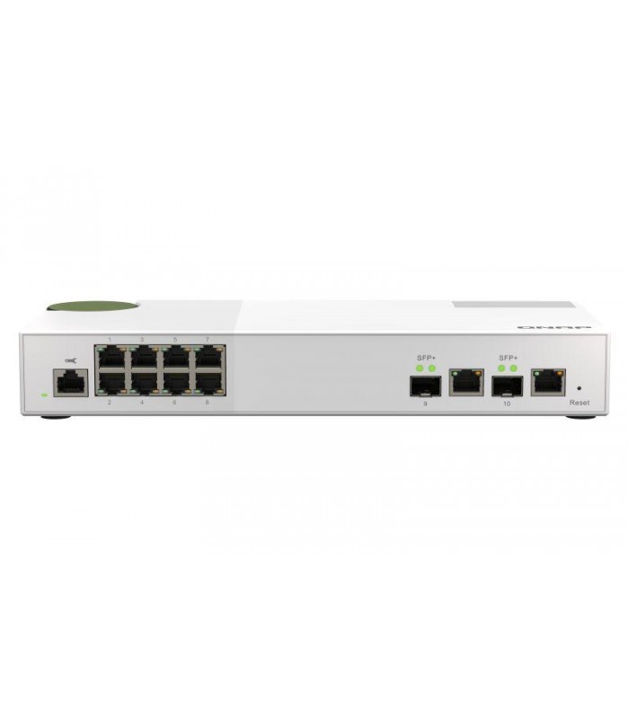 QNAP QSW-M2108-2C 10 Port 10GbE SFP+ / 2.5GbE / RJ45 Combo Managed ...